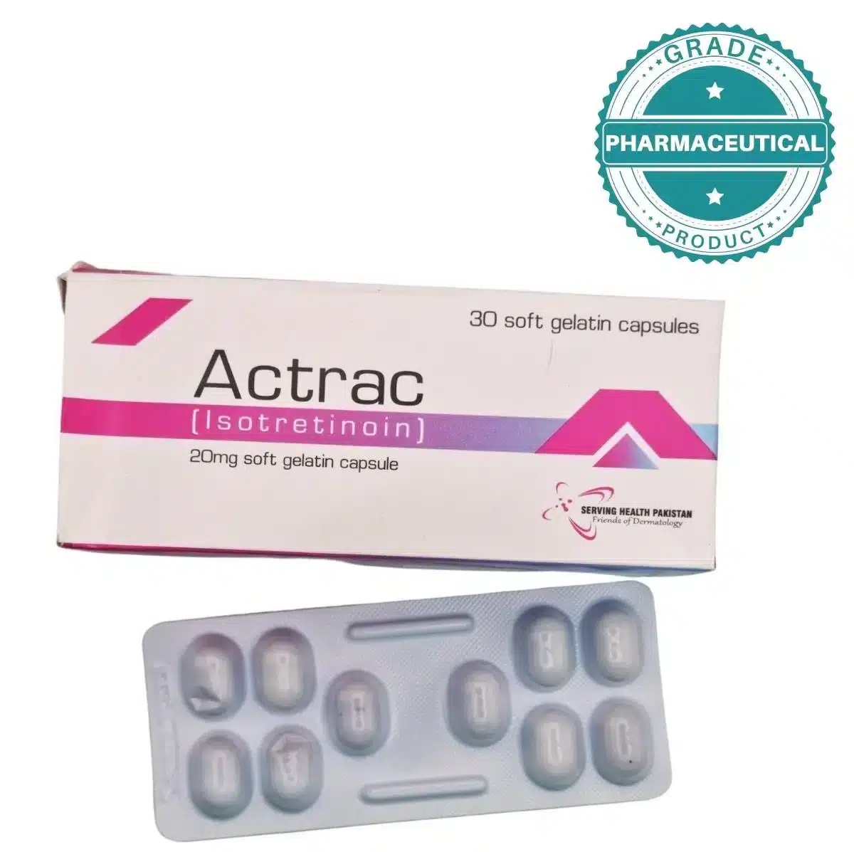 Actrac Isotretinoin 20mg Soft Gelatin Capsule